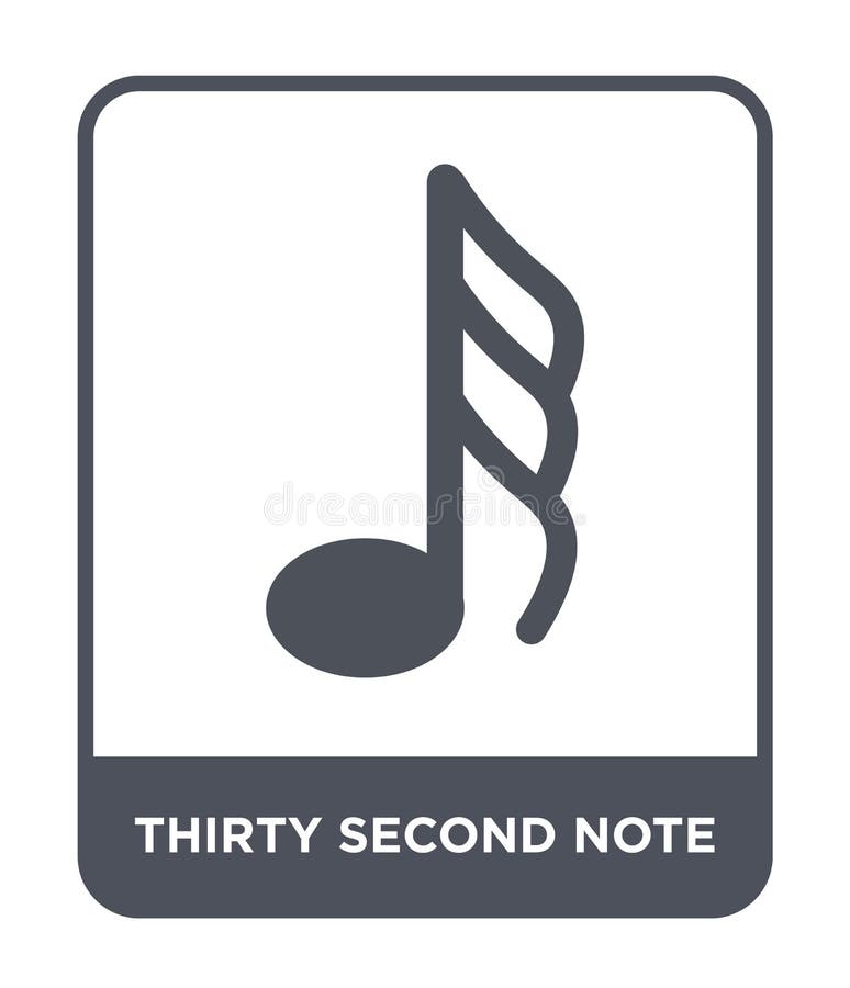 Thirty Second Note Rest Icon in Trendy Design Style. Thirty Second Note ...