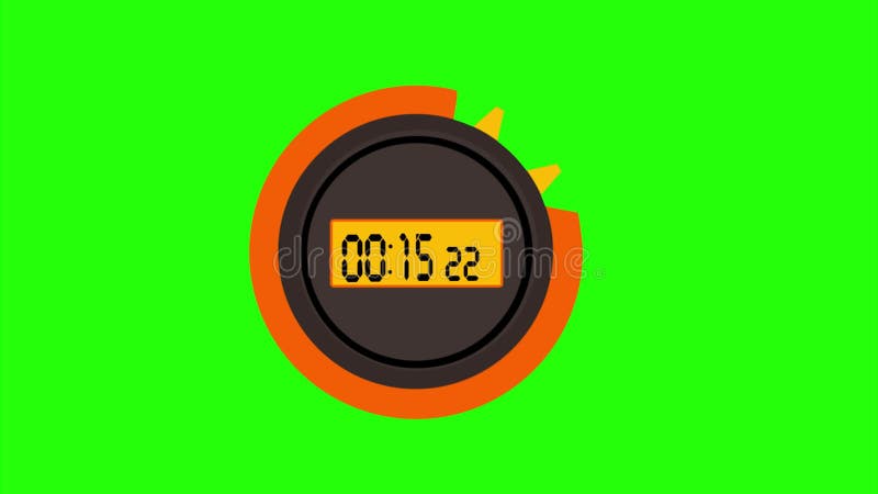 Thirty Seconds Orange Stopwatch Countdown Stock Video - Video of orange ...