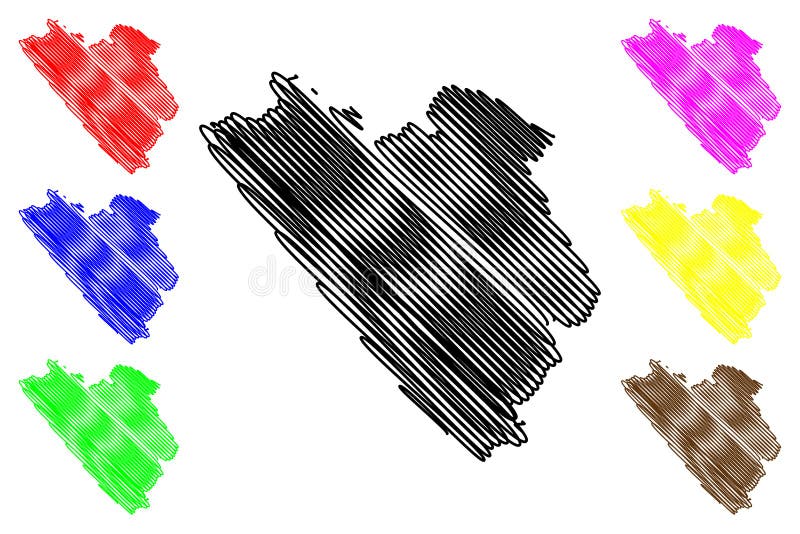 Thiruvananthapuram District Kerala State, Republic of India Map Vector ...