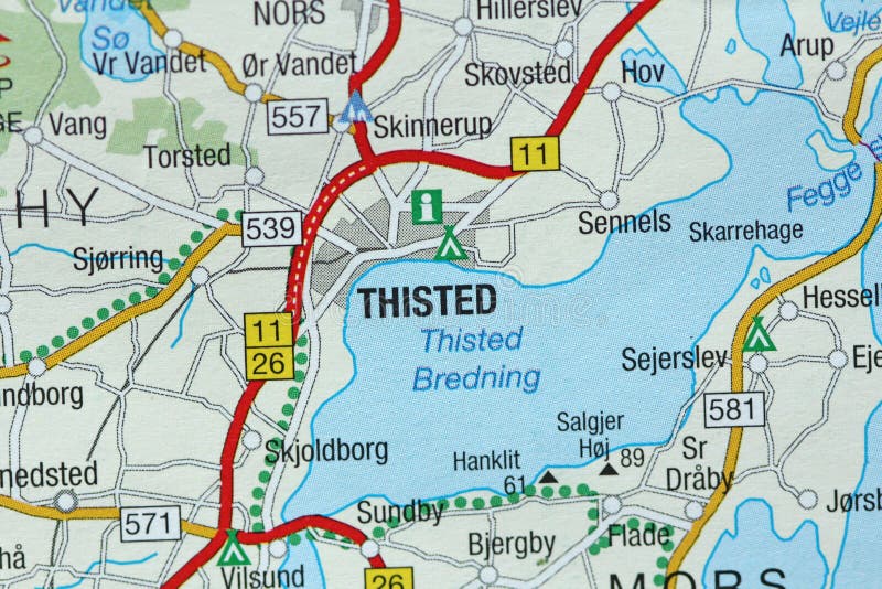 Thisted. Kongeriget Danmark Stock Image - Image of danmark, geography ...