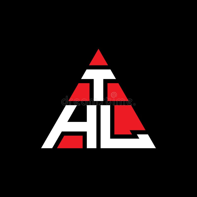THL Triangle Letter Logo Design with Triangle Shape. THL Triangle Logo ...