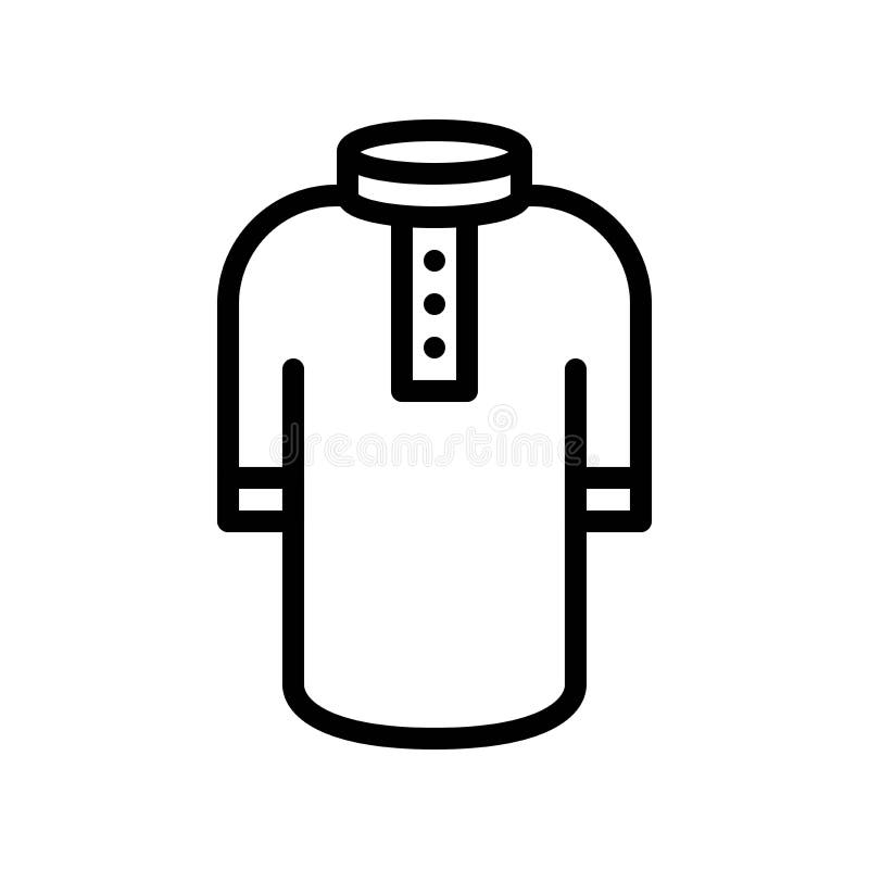 Thobe Vector Illustration, Ramadan Related Filled Icon Stock Vector ...