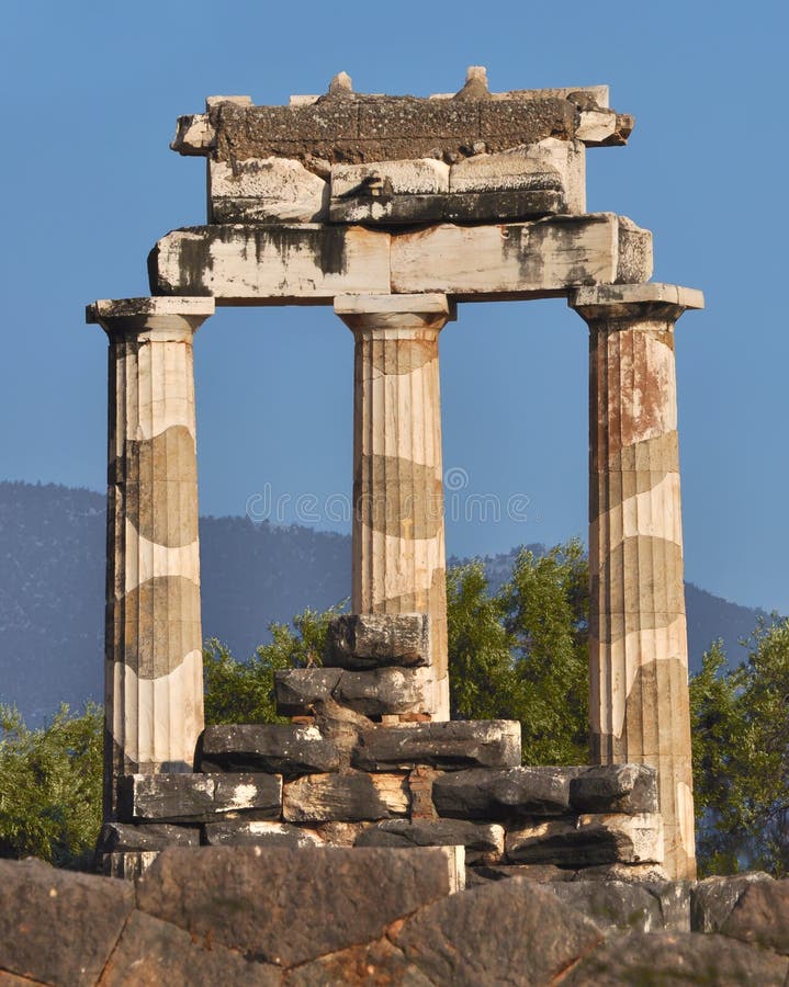 The Tholos at the Sanctuary of Athena Pronaia Stock Image - Image of ...