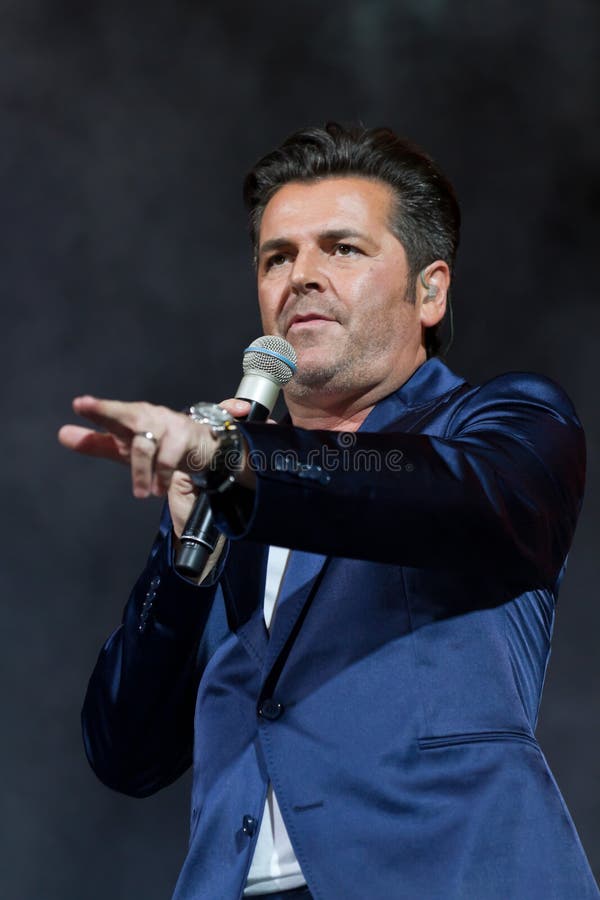 Thomas Anders sings editorial image. Image of entertainment - 22682825