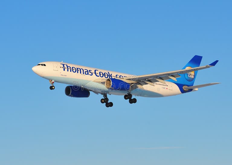 Thomas Cook Airbus A330 editorial photo. Image of flight - 17531806