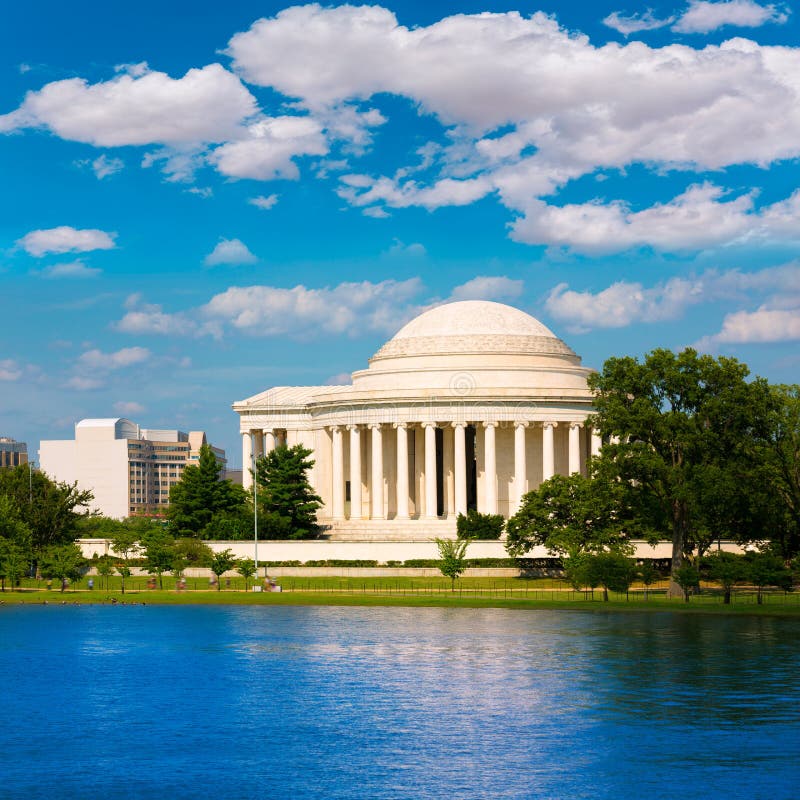 Thomas Jefferson Memorial in Washington DC Stock Photo - Image of ...