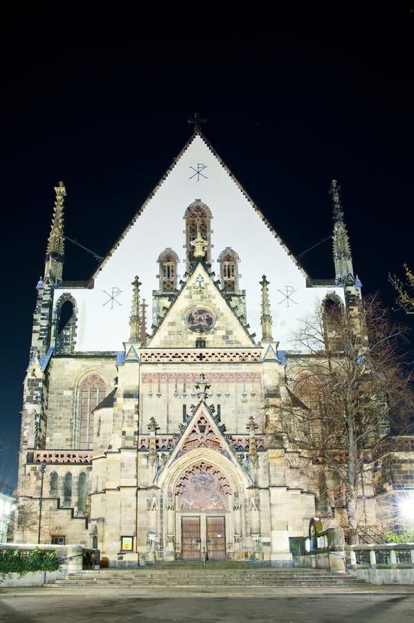 Thomas-Kirche In Leipzig, Deutschland Stockbild - Bild von gotisch ...