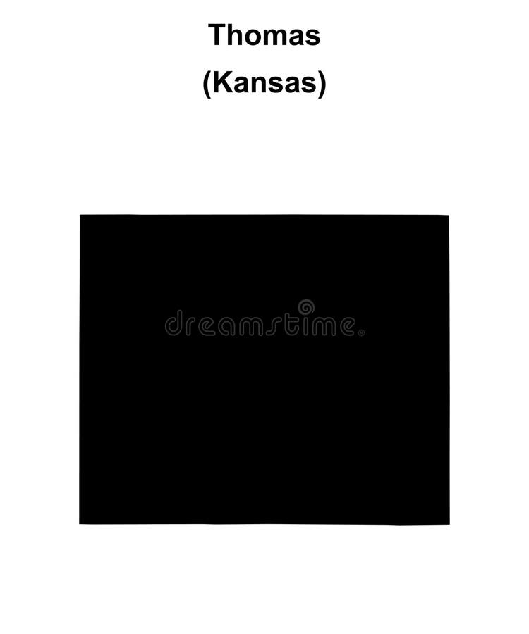 Thomas outline map stock vector. Illustration of vector - 361549638