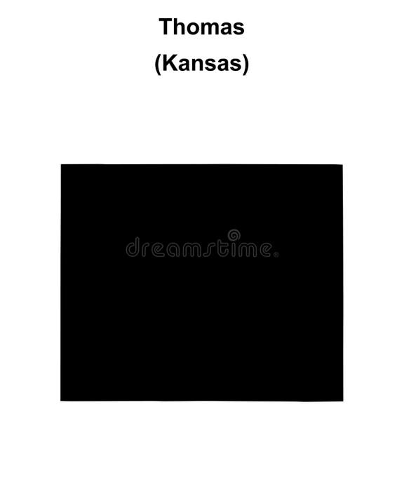 Thomas outline map stock vector. Illustration of vector - 361549638