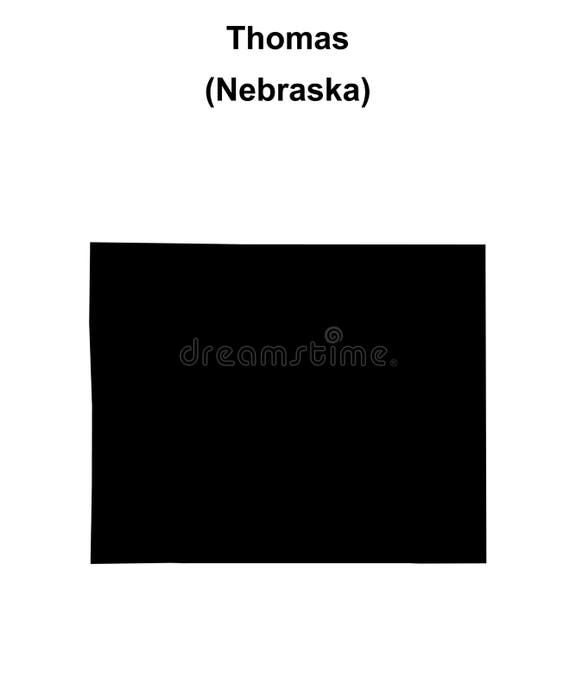 Thomas outline map stock vector. Illustration of template - 361726278