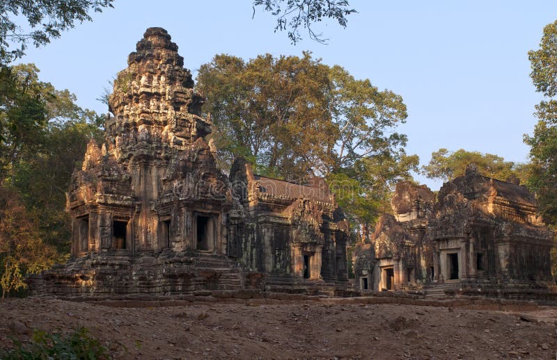 Thommanon, Hindu Temples at Angkor, Cambodia. Stock Photo - Image of ...