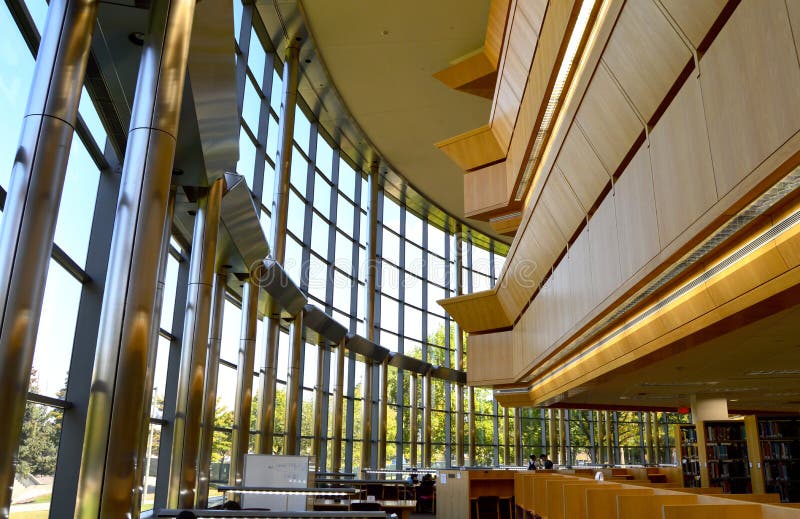 Thompson Library, Universidad De Michigan, Pedernal Imagen de archivo ...