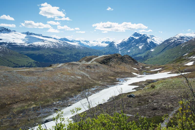 Alaska Thompson Pass Waterfall Stock Image - Image of scenery, thompson ...