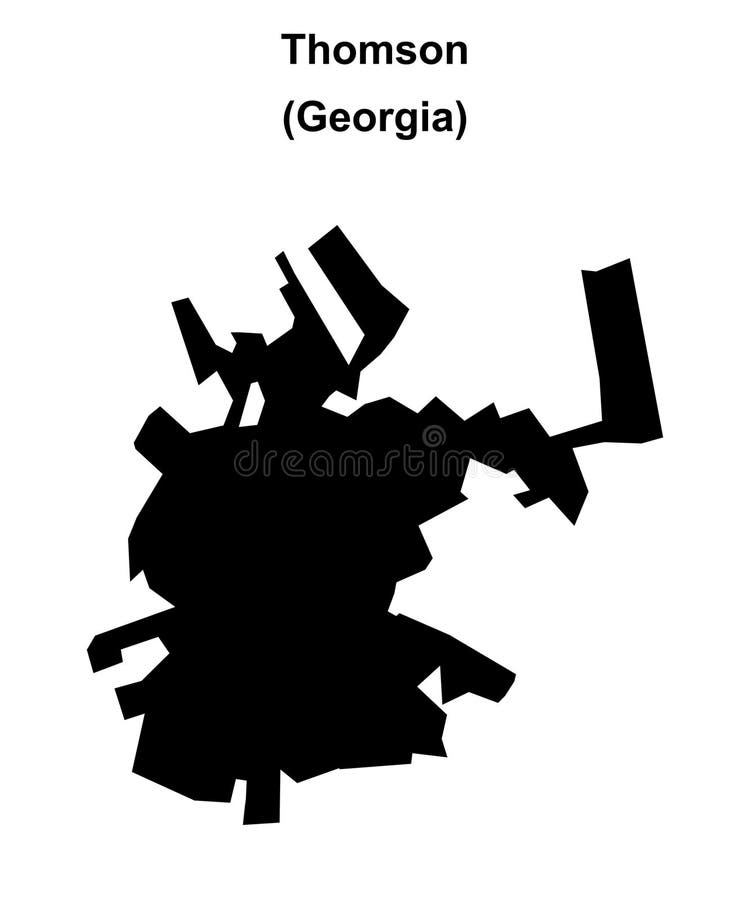 Thomson outline map stock illustration. Illustration of blank - 387026196