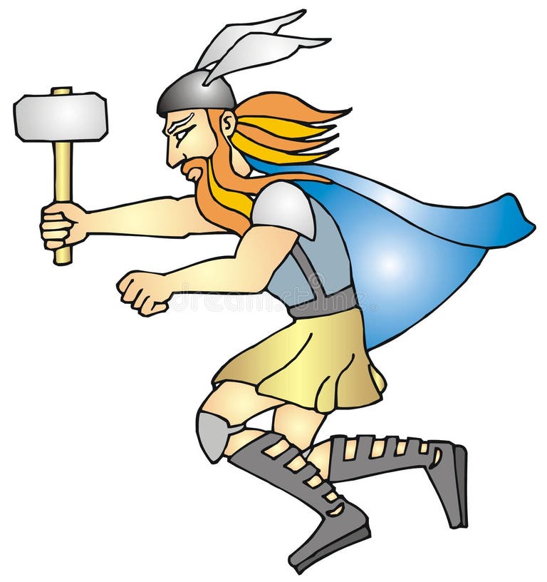 Thunder God Thor Stock Illustrations – 238 Thunder God Thor Stock ...