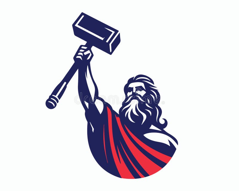 Thor God of Thunder Logo stock vector. Illustration of human - 309855262