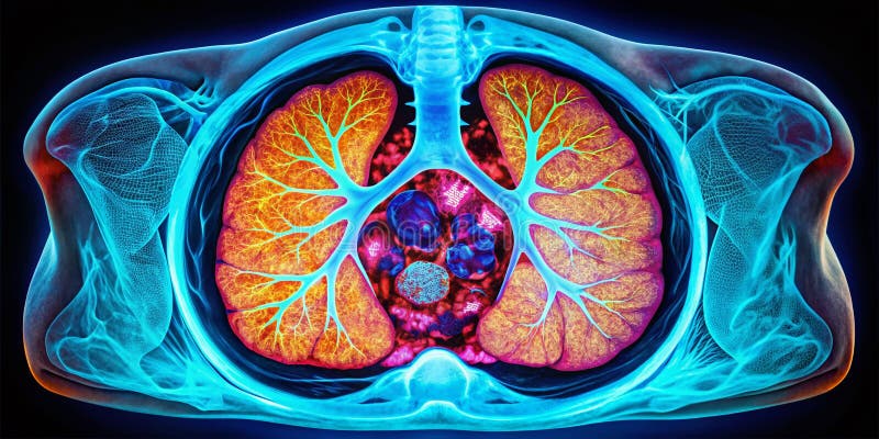 Thoracic Computed Tomography CT Scan Reveals Solid Pulmonary Nodule in ...