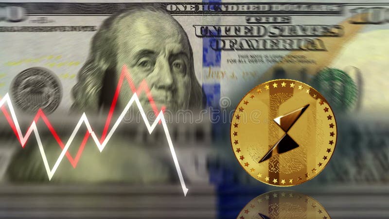 THORChain RUNE Coin Over 100 Dollar Banknotes Loop Stock Video - Video ...