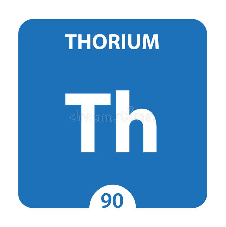 Thorium Chemical 90 Element of Periodic Table. Molecule and ...