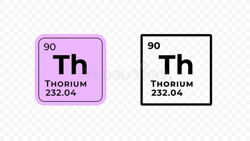 Thorium, Chemical Element of the Periodic Table Vector Stock Vector ...