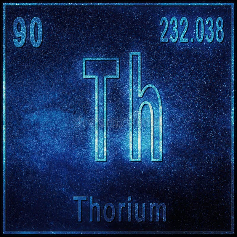 Thorium chemical element stock vector. Illustration of atomic - 83099262
