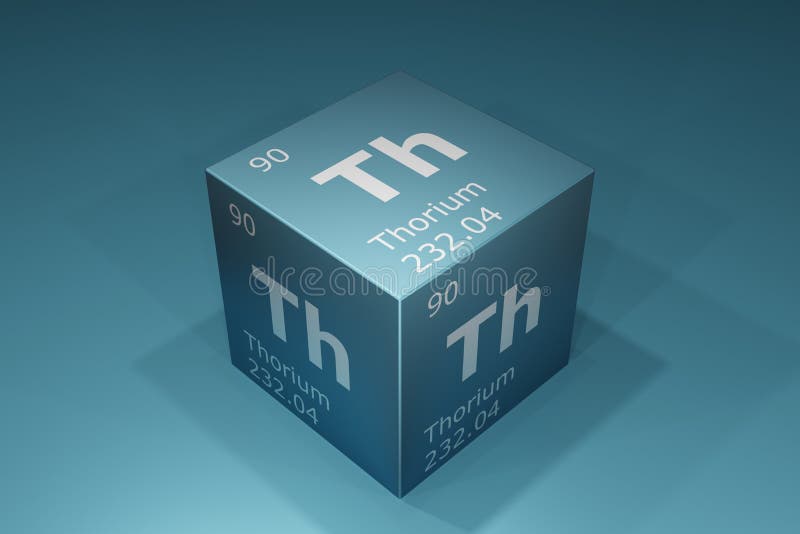 Thorium, 3D Rendering of Symbols of the Elements of the Periodic Table ...