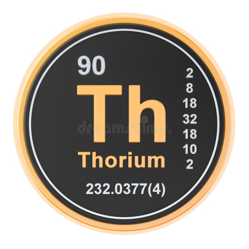 Thorium chemical element stock vector. Illustration of atomic - 83099262