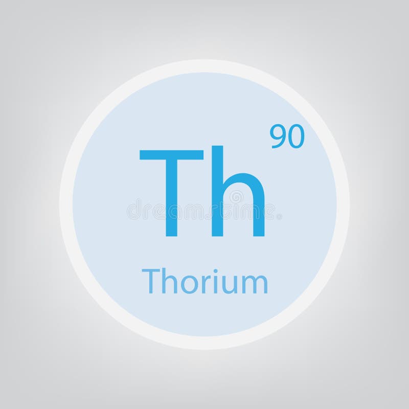 Thorium Th Chemical Element Icon Stock Vector - Illustration of contour ...