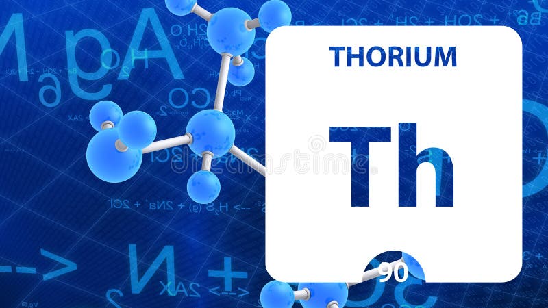 Thorium chemical element stock vector. Illustration of atomic - 83099262