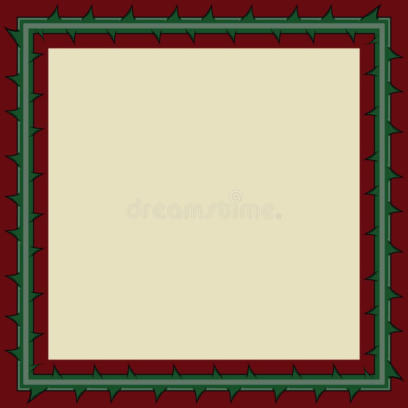 Thorn Frame. Vector Illustration Decorative Design Stock Vector ...
