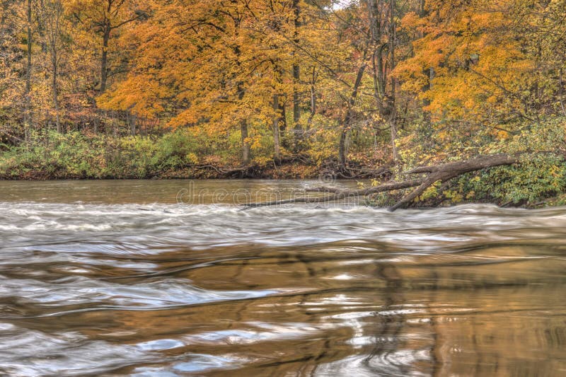 Thornapple River in Alaska, Michigan Stock Photo - Image of county ...