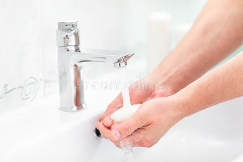 Thorough Hand Washing with Soap and Water To Prevent Coronavirus ...