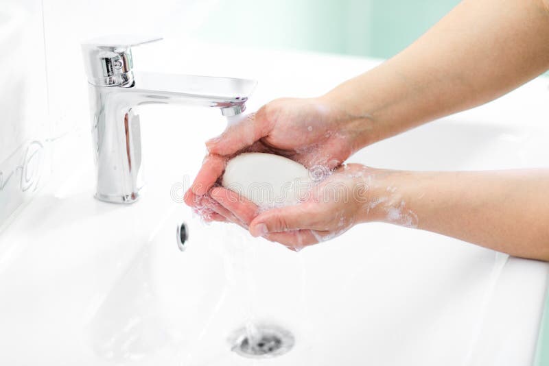 Thorough Hand Washing with Soap and Water To Prevent Coronavirus ...