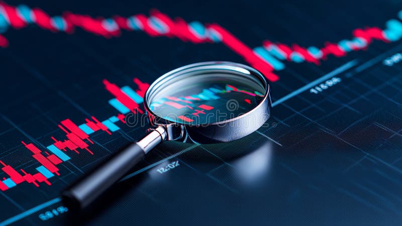 A Thorough it Security Risk Assessment Idea Shown with a Magnifying ...