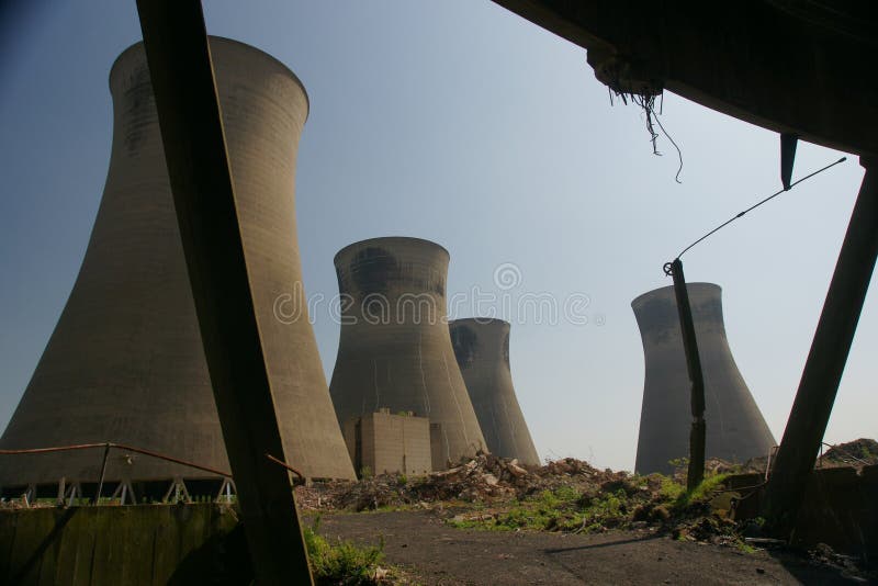 Thorpe Marsh Coal Powered Electrical Power Station Large Industrial ...