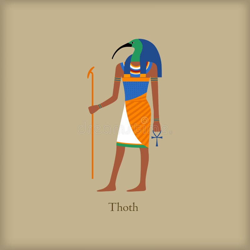 Thoth - Dio Di Saggezza E Dell'icona Di Conoscenza Illustrazione di ...