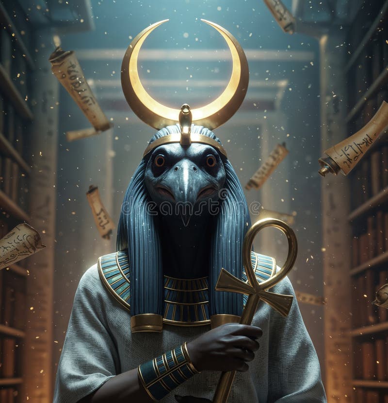 Thoth - Ibis-headed God of Wisdom, Writing, and Magic. Inventor of ...