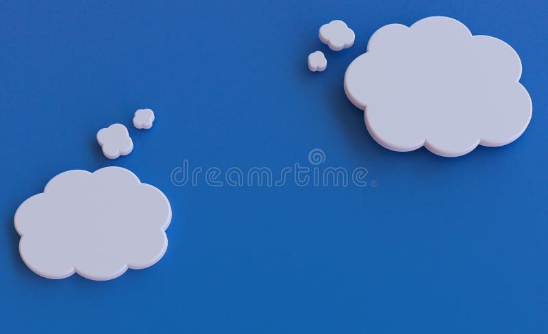 Though Clouds Visionary Thinking Imagination Concept Dream White Clouds ...