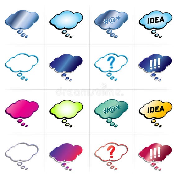 Question Mark Thought Balloon Stock Illustrations – 476 Question Mark ...