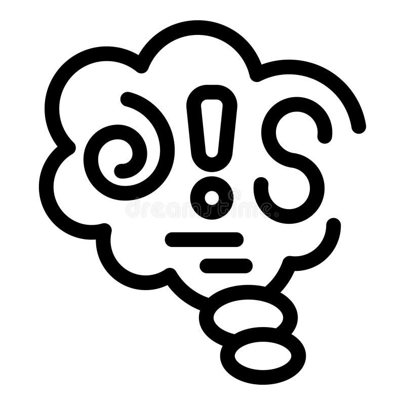 Thought Bubble Showing Confusion with Question and Exclamation Mark ...