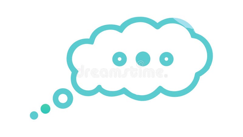 Thought Bubble Speech Balloon Vector Icon, Vector Design Generative AI ...