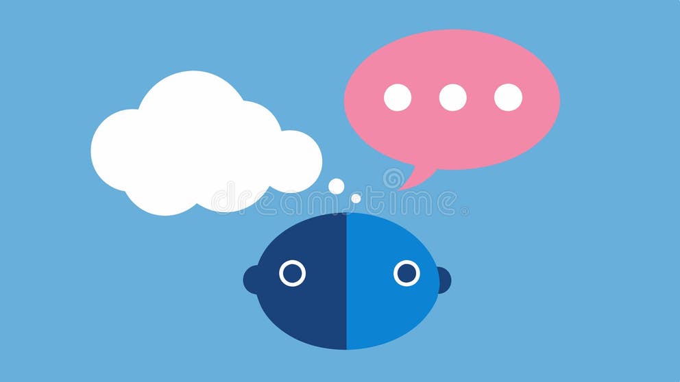 Thought Bubbles Two Overlapping Thought Bubbles Above a Characters Head ...