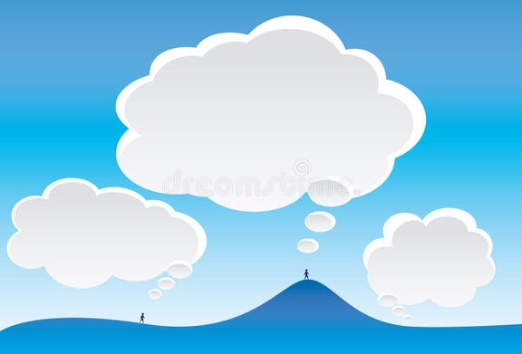 Cloudy Thoughts Stock Illustrations – 153 Cloudy Thoughts Stock ...
