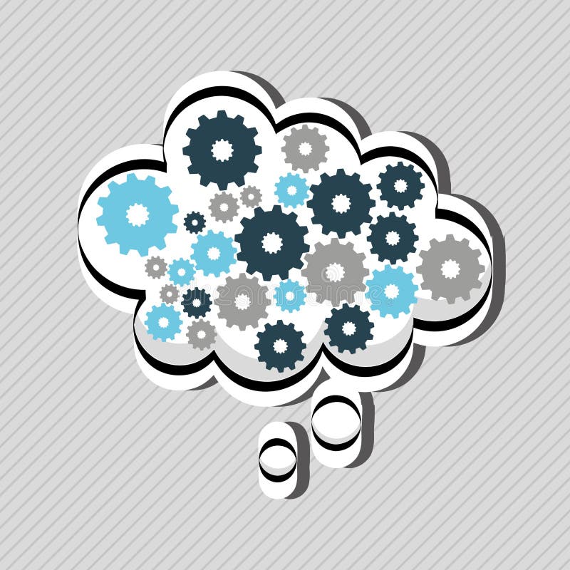 Thought concept design stock illustration. Illustration of isolated ...