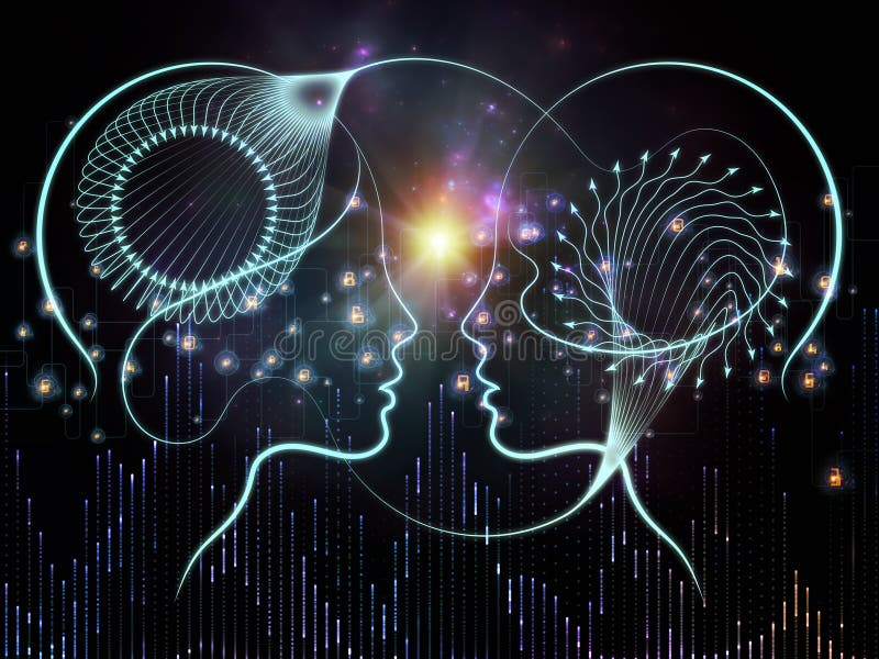 Thought Exchange stock illustration. Illustration of individual - 164086101