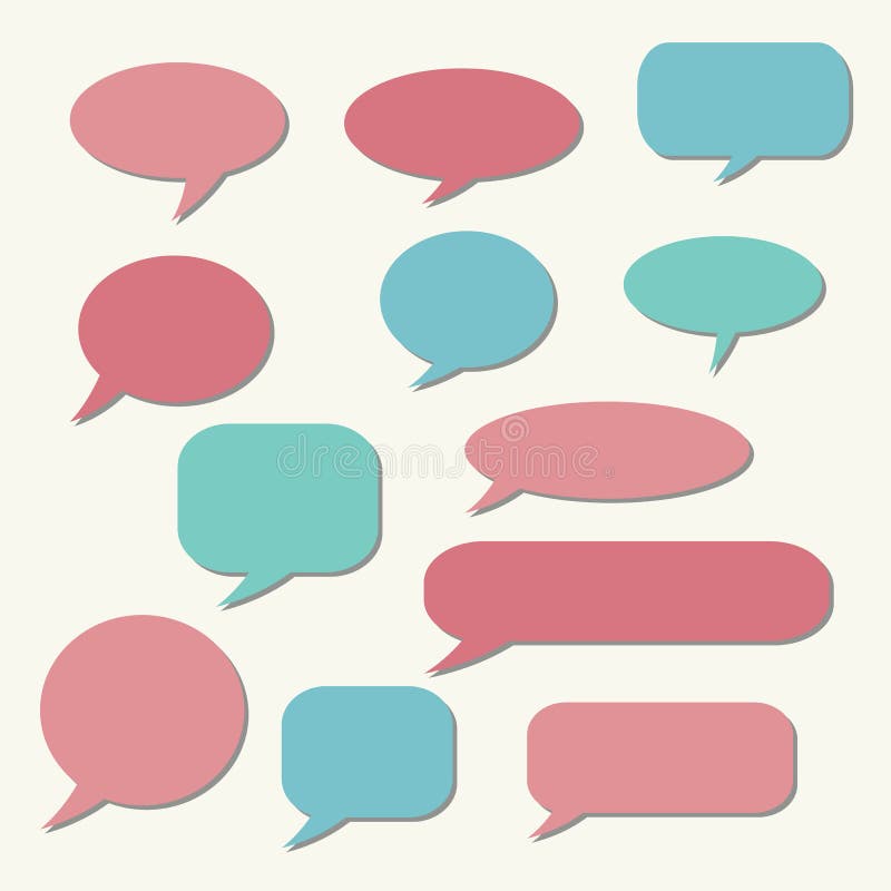 Thought Frame. Speech Bubble. Dream Cloud. Talk Balloon. Quote B Stock ...