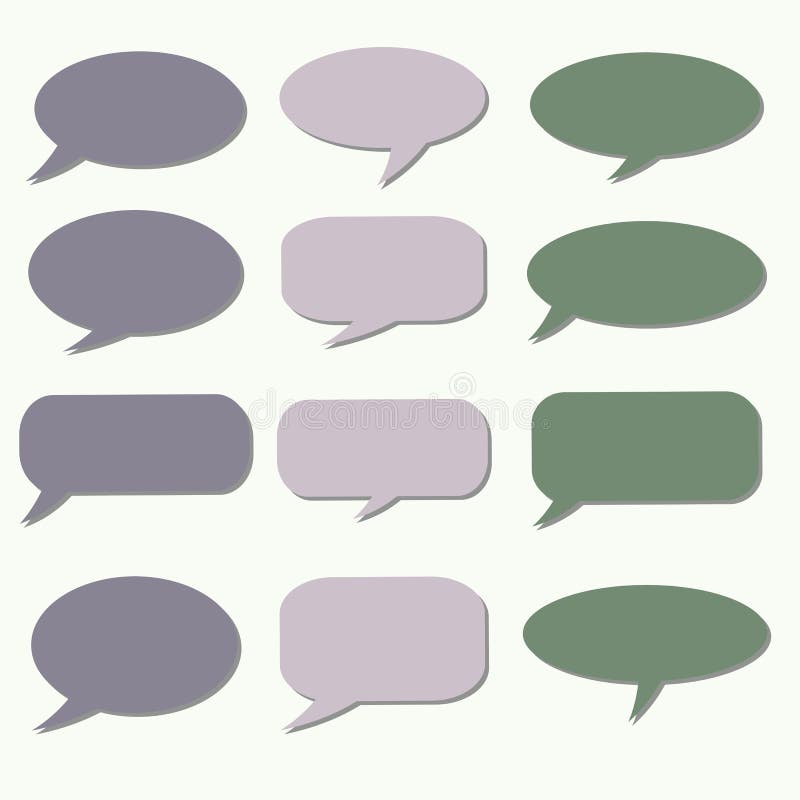 Thought Frame. Speech Bubble. Dream Cloud. Talk Balloon. Quote B Stock ...