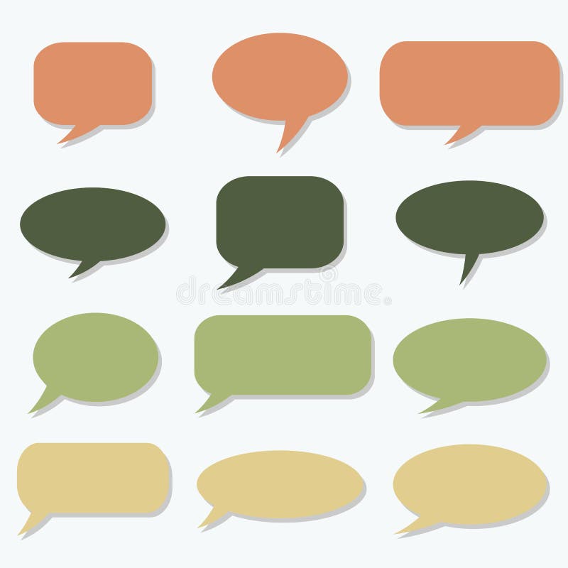 Thought Frame. Speech Bubble. Dream Cloud. Talk Balloon. Quote B Stock ...