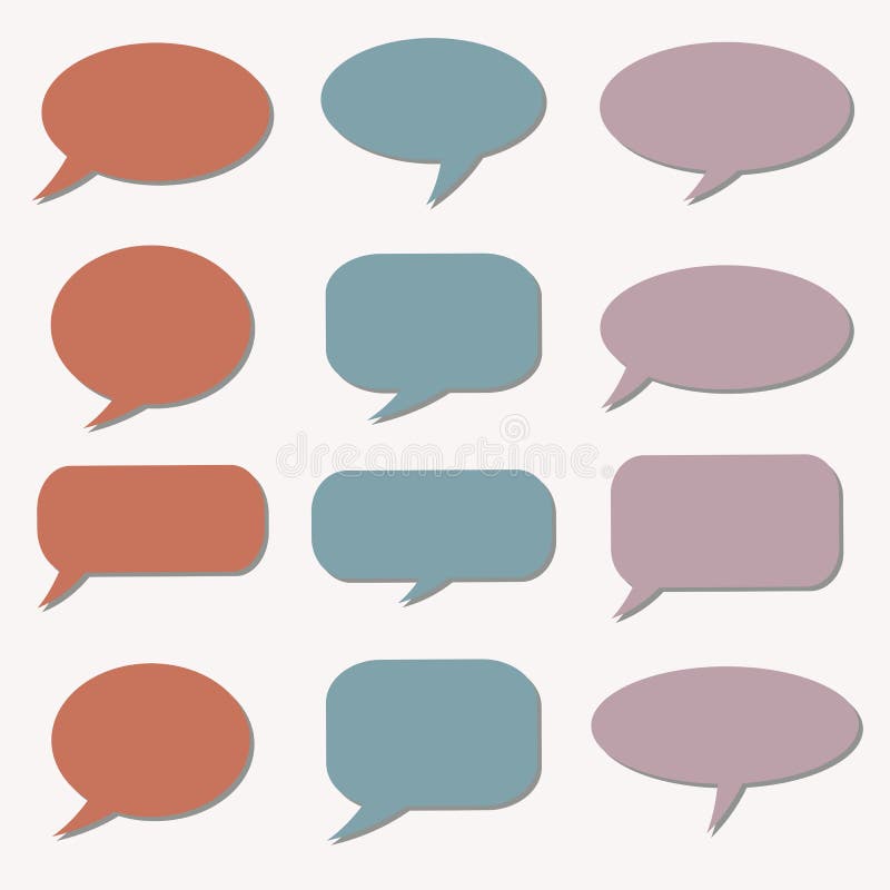 Thought Frame. Speech Bubble. Dream Cloud. Talk Balloon. Quote B Stock ...