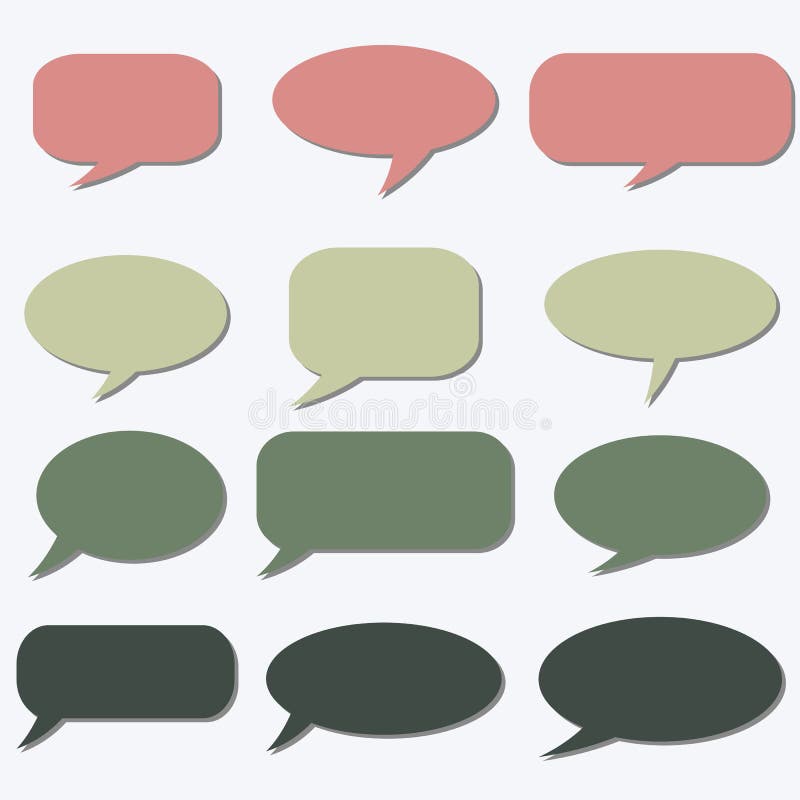 Thought Frame. Speech Bubble. Dream Cloud. Talk Balloon. Quote B Stock ...